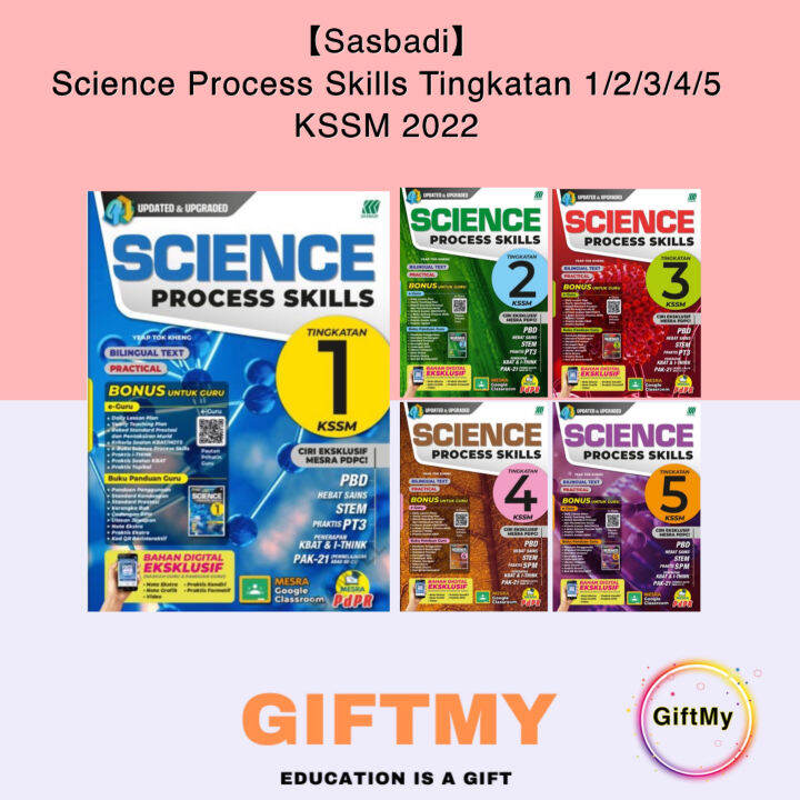 【Sasbadi】Buku Latihan: Science Process Skills KSSM Tingkatan 1 / 2 / 3 ...