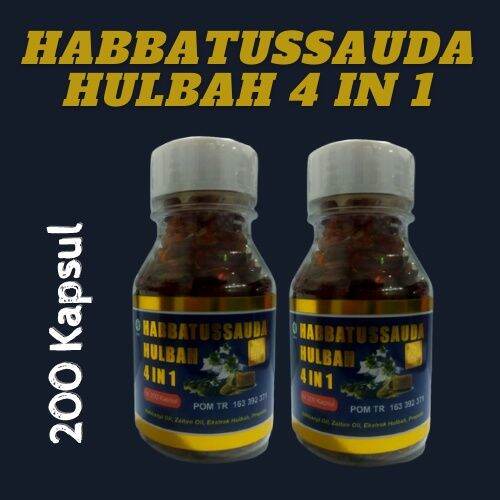 HABBATUSSAUDA HULBAH 4 In 1 Isi 200 Kapsul / Membantu dan Memelihara ...