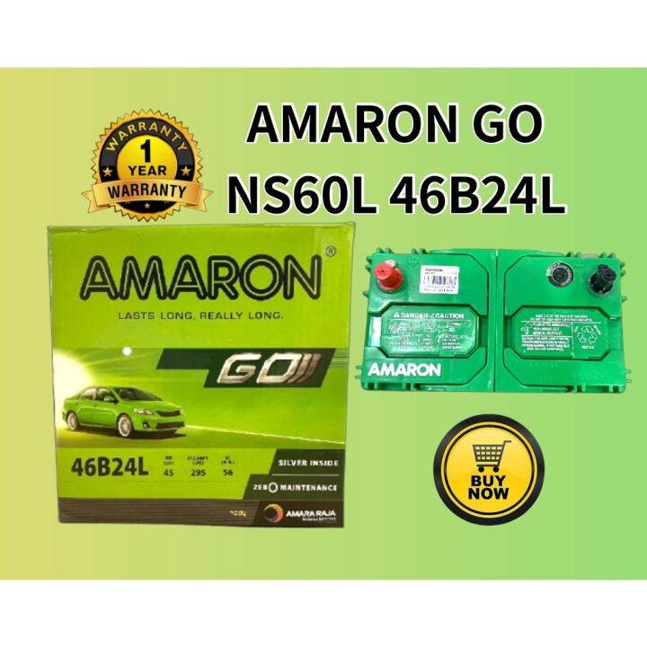Amaron Battery NS60L NS60 Car Battery Bateri NS60L 46B24L Bateri Kereta ...