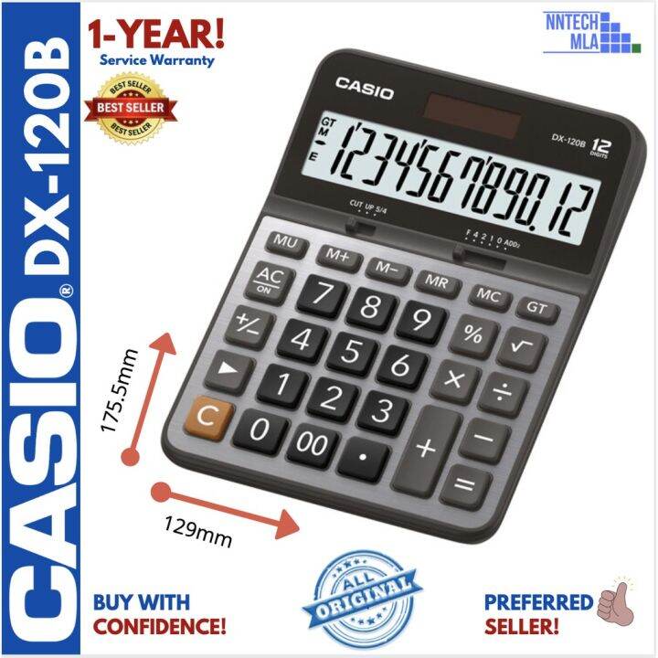 CASIO DX120B DESKTOP CALCULATOR 12 DIGITS | Lazada PH