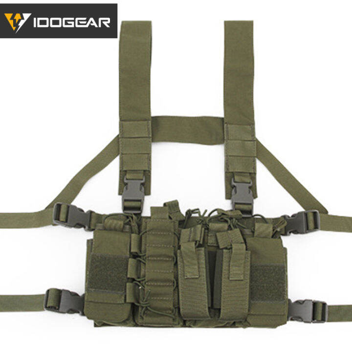 IDOGEAR Tactical Chest Rig D3CR Plate Carrier Vest Cordura Military ...
