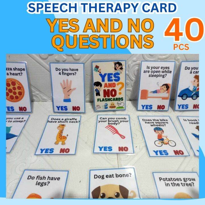 Yes and No Question SPEECH THERAPHY FLASHCARDS thinkingtots.shop ...