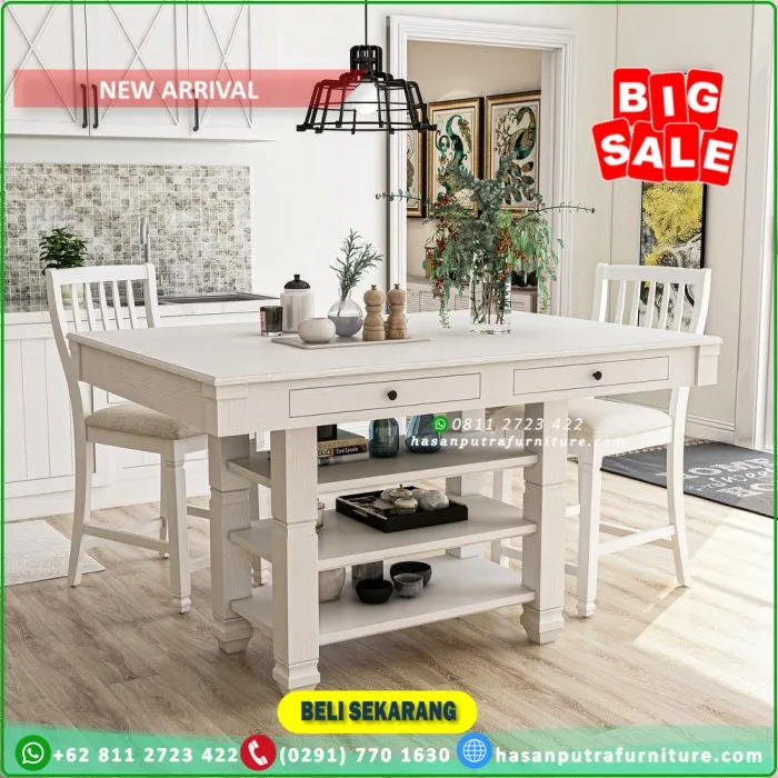 Meja dapur Meja makan minimalis American Kitchen Island | Lazada Indonesia