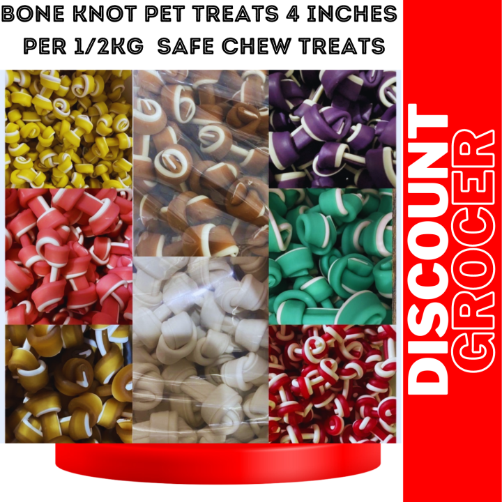 Pet Bone Knot Treats Safe Chew Toys [Per 1/2kg] | Lazada PH