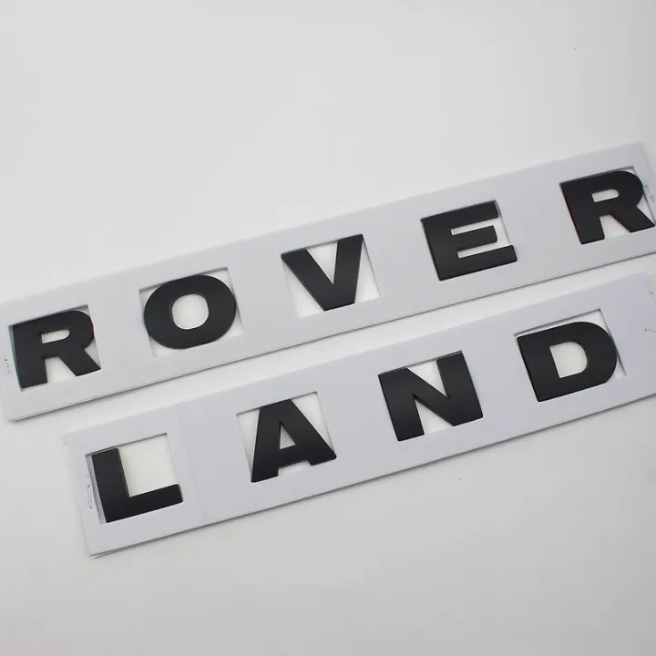 Car Front Hood Bonnet logo Letter emblem sticker for LAND ROVER Rear ...