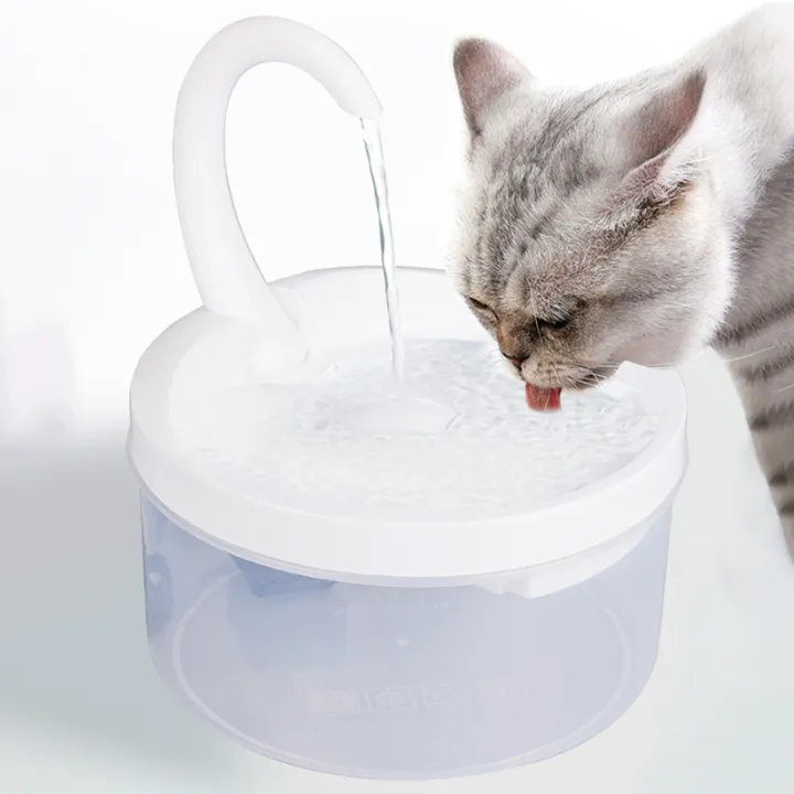 2L Cat Water Fountain USB Automatic Dog Drinking Fountain With LED ...