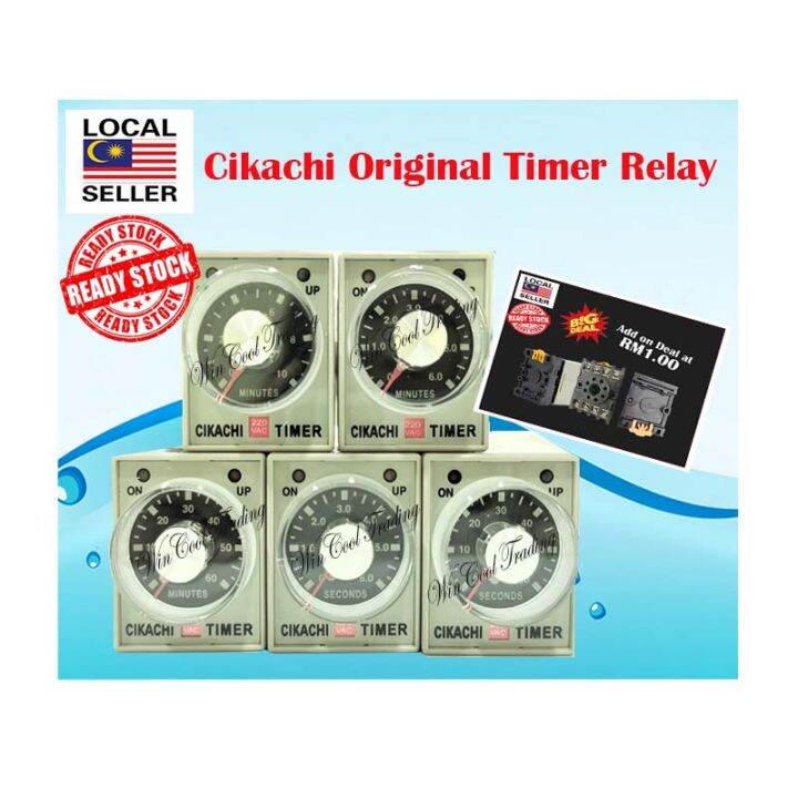 Cikachi AH3-3 time relay new feature timer relay time set range 6S-60m ...