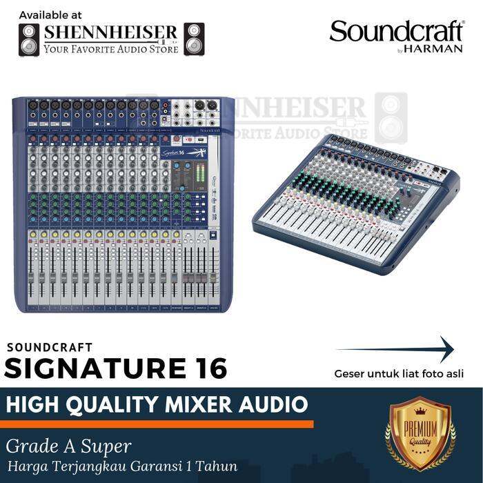 Mixer Audio 16 Channel Soundcraft Signature 16 | Lazada Indonesia