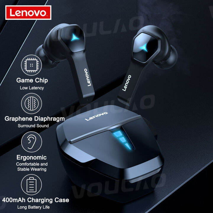 Lenovo HQ08 TWS Wireless Gaming headset Bluetooth Earphone with Mic AAC HIFI Music Wireless ...