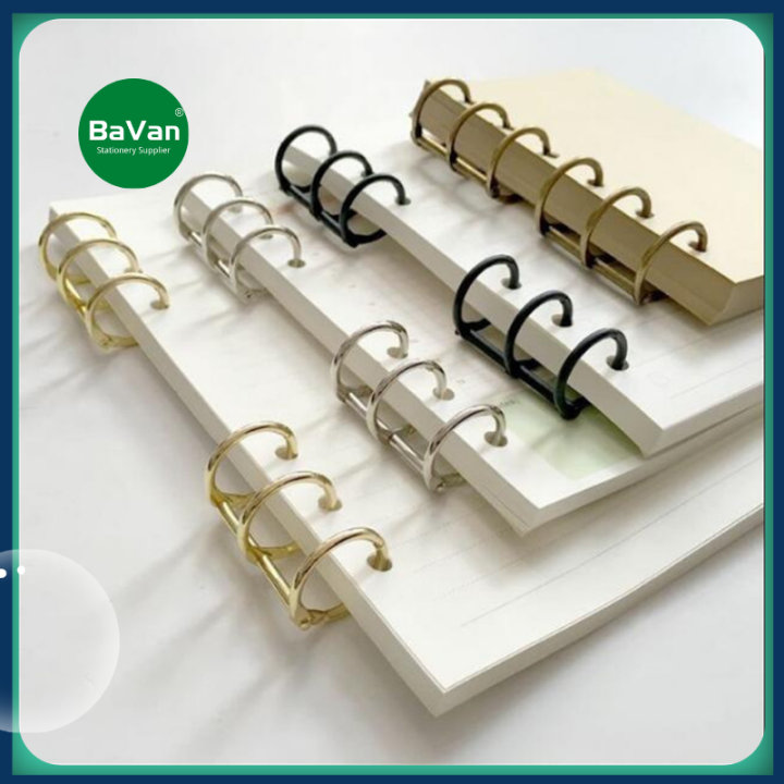BAVAN Metal Loose Leaf Book Binder 3 Rings For Notebook Album Scrapbook ...