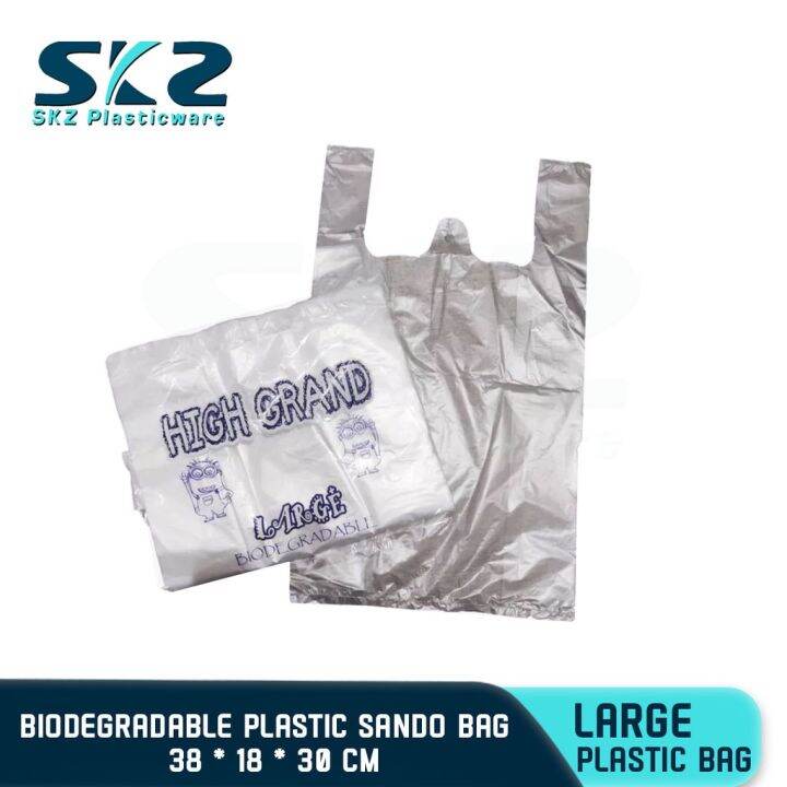 SKZ PLASTIC SANDO BAG TRANSPARENT CLEAR WITH HANDLE PACK BY 50'S ...