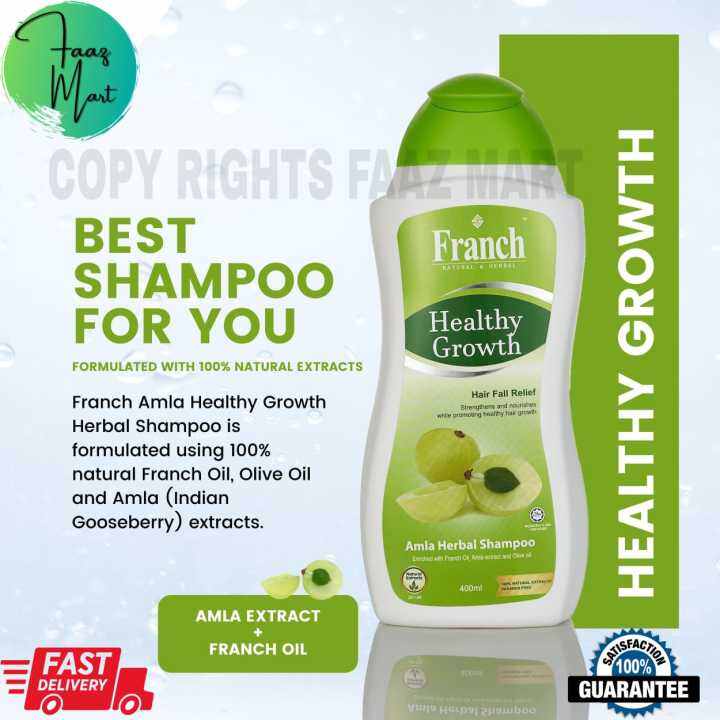 FRANCH HERBAL HEALTHY GROWTH HAIR FAIL RELIEF AMLA HERBAL SHAMPOO 400ML ...