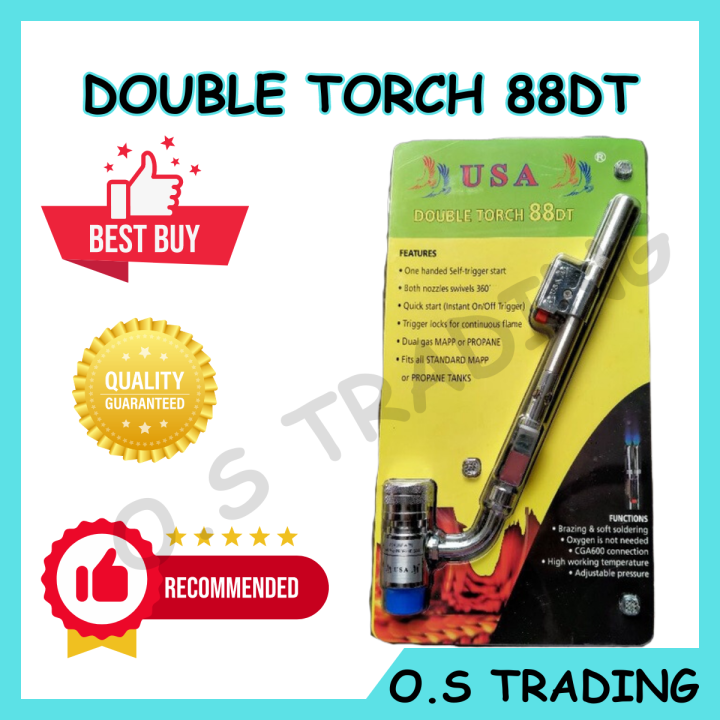 USA DOUBLE TORCH - 88DT WELDING SOLDERING TORCH HIGH QUALITY COPPER ...