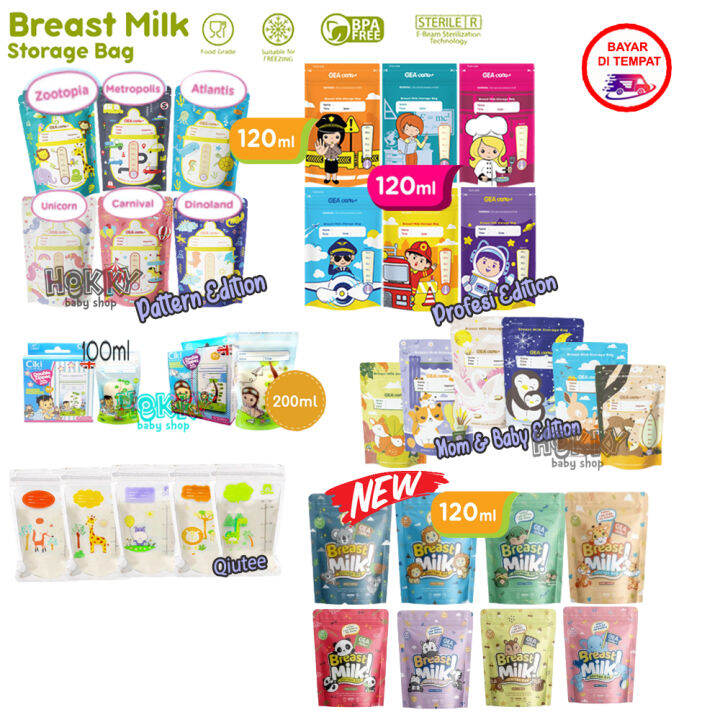 Kantong Asi Gea | CIKI Baby Plastik Asip Breastmilk | Milk Powder ...