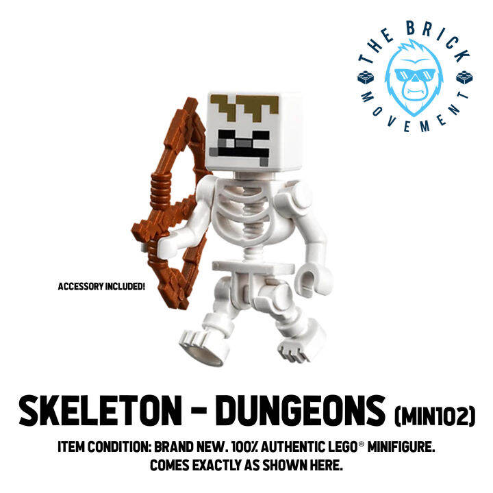 LEGO® MINECRAFT Cube Skeleton (Dungeons) Minifigure | Lazada PH