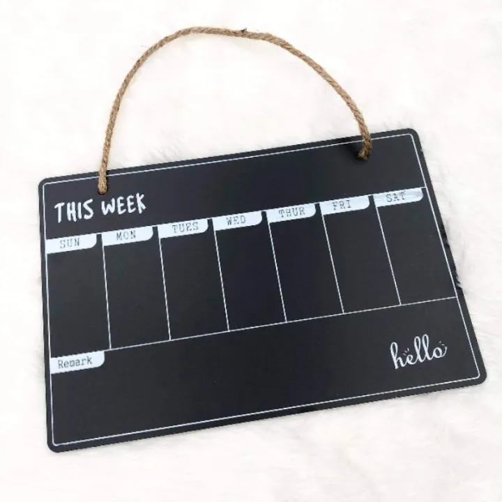 weekly and monthly schedule chalk board | Lazada PH