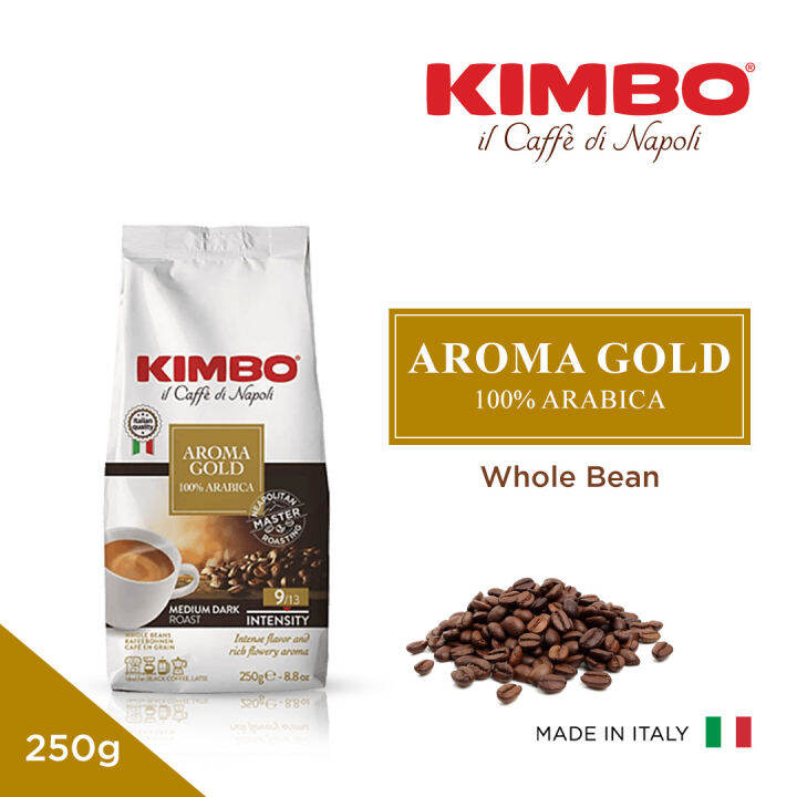 Kimbo Whole Bean Aroma Gold 100% Arabica 250g Italy | Lazada PH
