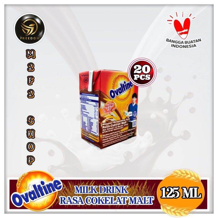 Ovaltine Milk Kotak UHT Chocolate Malt | Susu Cokelat - 125 ml (Kemasan 20 Pcs) | Lazada Indonesia