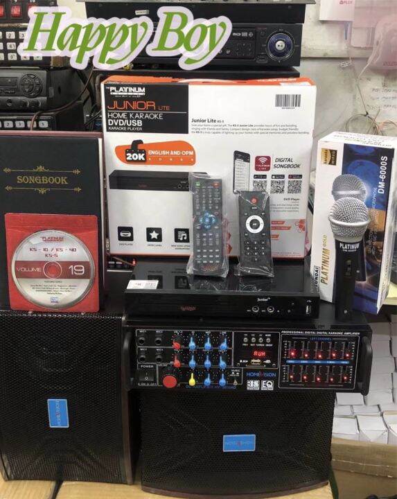 Complete Videoke Set with Platinum KS-5 Karaoke Player with Homevision ...