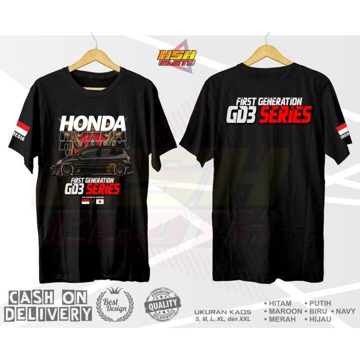 New Honda JAZZ GD3 เจเนอเรชั่นแรกของญี่ปุ่น V2 Series Otoif Baju เสื้อยืด - HSHCloth 2023 ...
