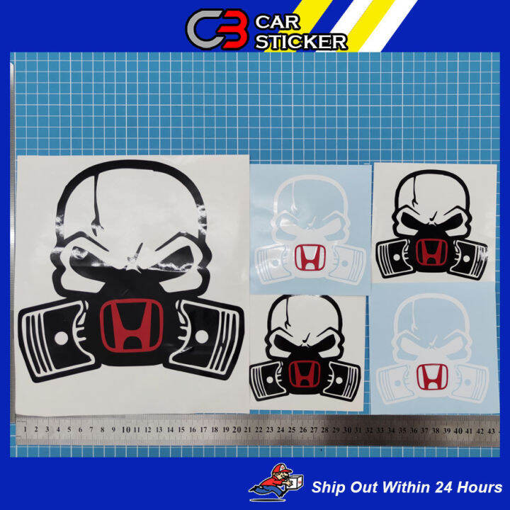 Honda Skull Car Sticker / cs429 | Lazada
