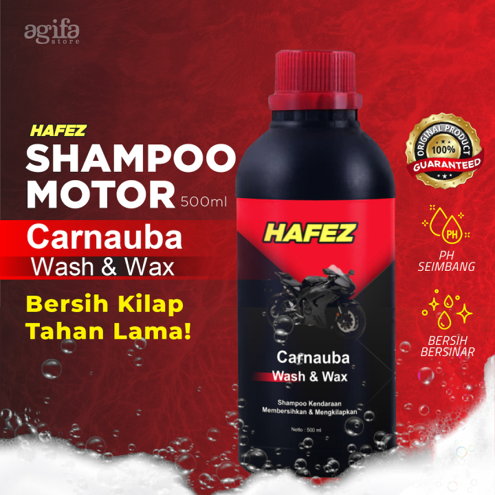 Shampoo Motor HAFEZ Carnauba Wash & Wax - Bersihkan dan Kilapkan Motor ...