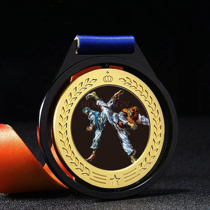 Rotating Medal Martial Arts Medal Taekwondo Sanda Championship Medal ...