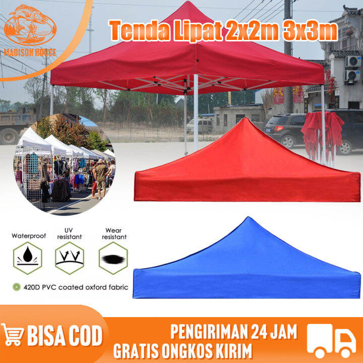 Atap Tenda Lipat 3x3 2x2 Terpal Atap Tend Atap Saja Cover Tenda Lipat ...