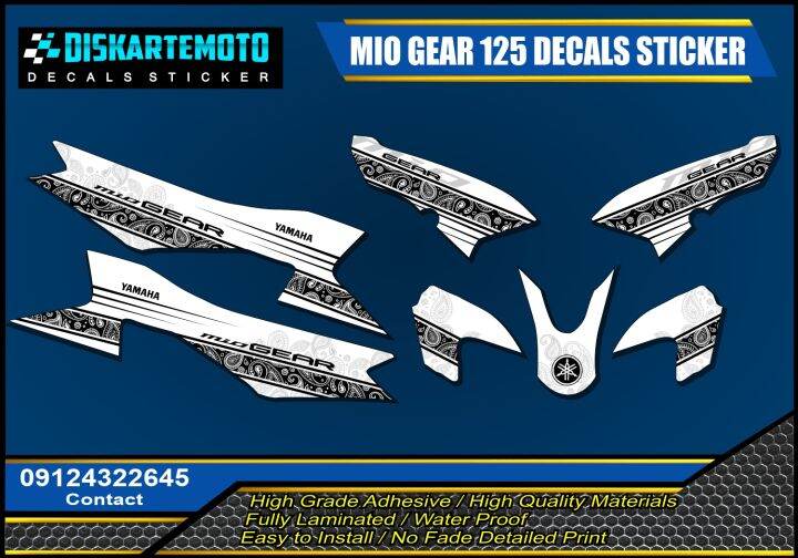 Yamaha Mio Gear 125 Decals Sticker | Lazada PH