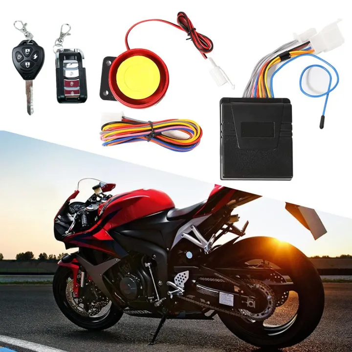 Universal Motorcycle Alarm System Anti-theft Remote Control Security ...