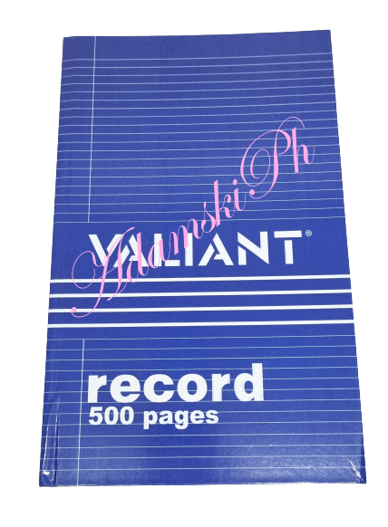 Valiant Record Book / Log Book REGULAR SIZE 500 pages | Lazada PH