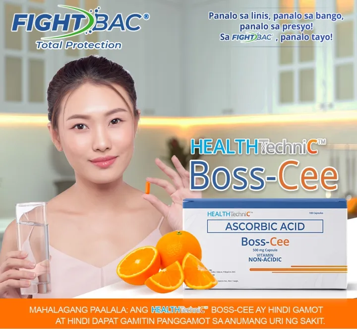 HEALTHTechniC BOSS-CEE Non-Acidic Vitamin C 10pcs 💯Authentic | Lazada PH