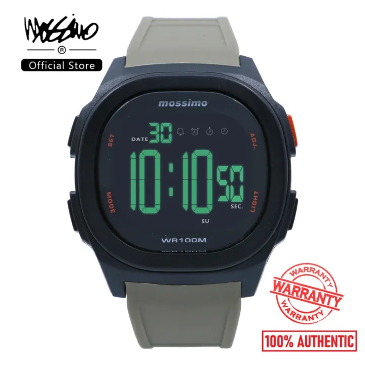 【Hot】【New】 Mossimo Gray Rubber Strap Digital Watch MS-2005G-GRY | Lazada PH