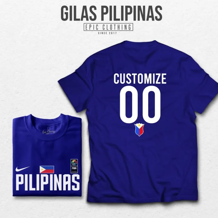 GILAS PILIPINAS - CUSTOMIZE JERSEY NAME AND NUMBER - UNISEX | Lazada PH GILAS PILIPINAS - CUSTOMIZE JERSEY NAME AND NUMBER - UNISEX | Lazada PH