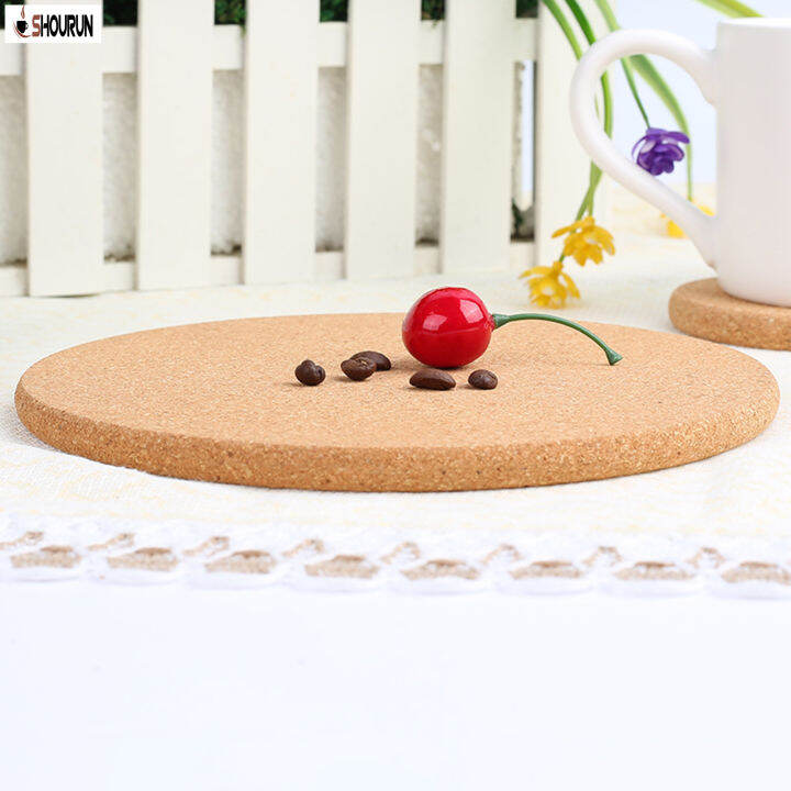 SN teh atau kopi Cork Coaster tahan panas bulat Coaster meja dapur ...