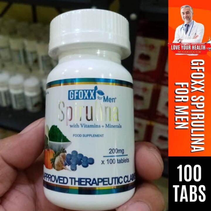 Gfoxx Blue Spirulina Men For Healthy Prostate Sexual Health 100 Tablets ...