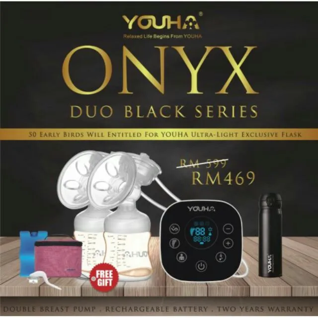 Youha Onyx Duo Black Series Breastpump / Pump Susu | Lazada