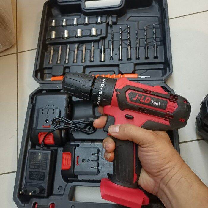 jld bor cas MESIN BOR | BATERAI | 36-2 | CORDLESS HAND DRILL 10mm 36-2 | Lazada Indonesia
