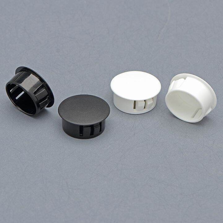 Snap on Plastic Plug Hole Cover Caps Wall Cable Desk Plugs Furniture ...