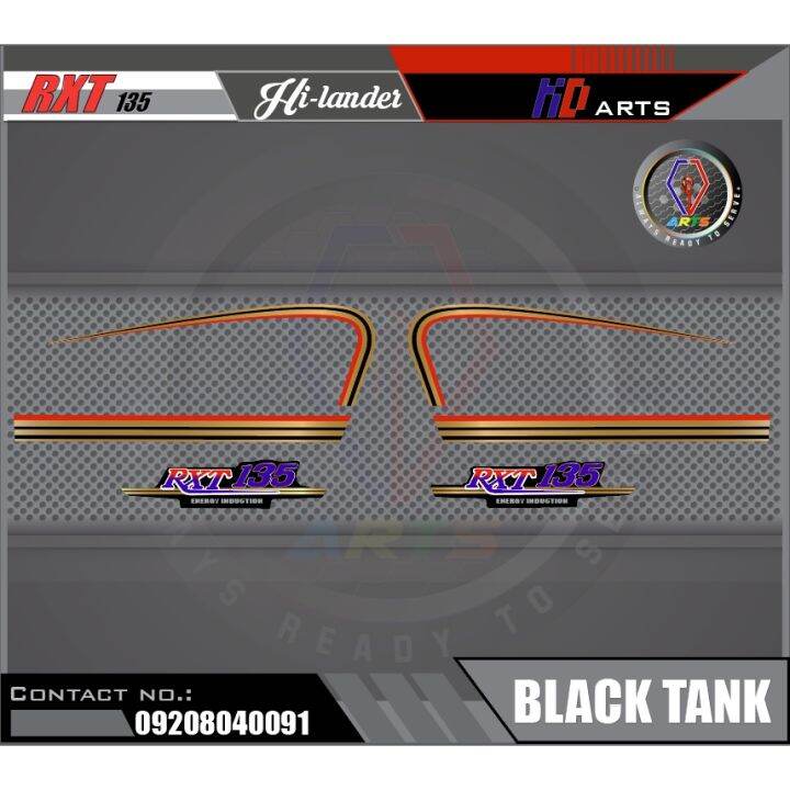 YAMAHA RXT 135 "High Lander" : Customized Motorcycle Decals | Lazada PH