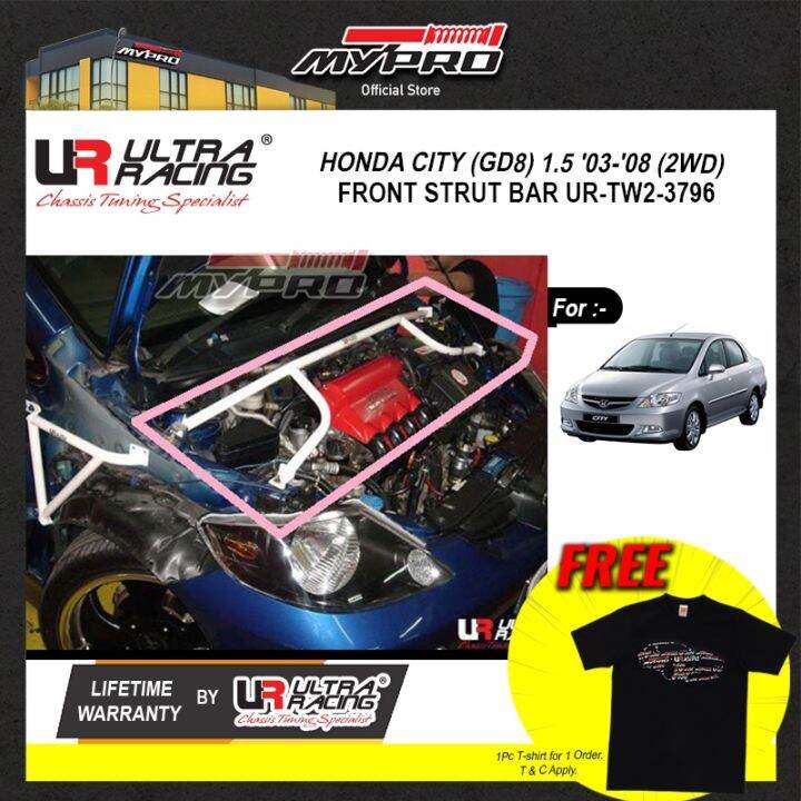 HONDA CITY (GD8) 1.5 '03-'08 (2WD) Front Strut Bar UR-TW2-3796 100 ...