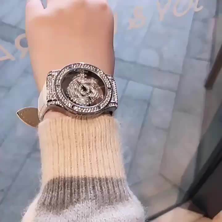 LOUISIFS นาฬิกาควอตซ์แบรนด์นาฬิกาผู้หญิงอารมณ์ยิปโซหรูหราเบาๆนาฬิกาดาว ...