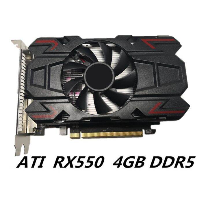 Graphics Card ATI HD RX550 4GB DDR5 128Bit Computer Game Graphics Card ...