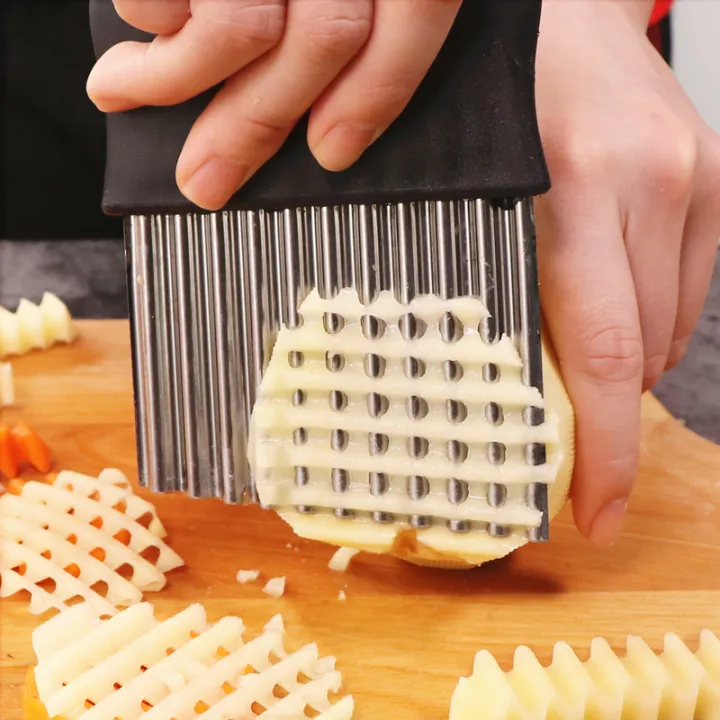 Deep corrugated potato wave knife corrugated knife stainless steel ...