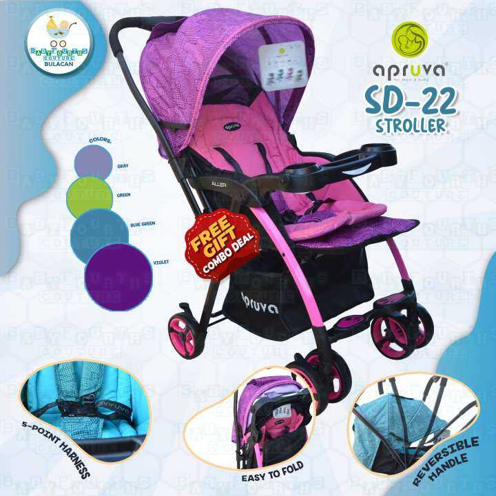 Apruva SD-22 Aller Reversible Stroller for Baby | Lazada PH