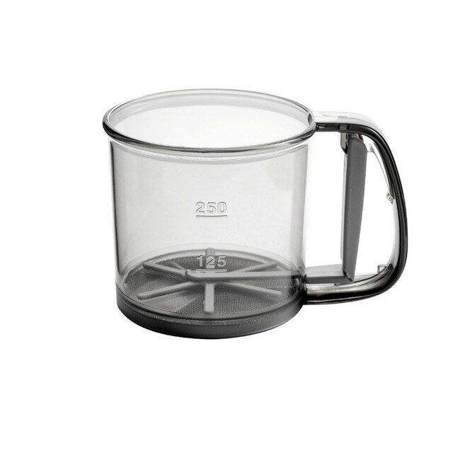 Plastic Mesh Flour Sifter Fine Mesh Powder Flour Sieve Strainer Cup ...