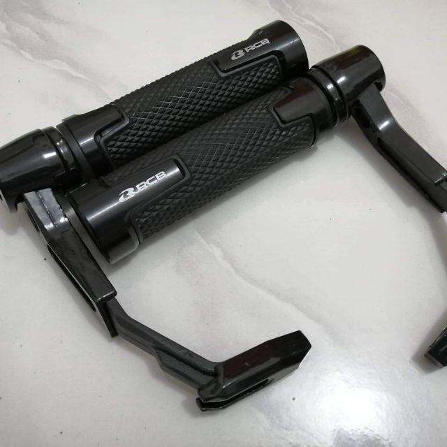 PMShop RCB Handle Grip Universal Alloy Bar End Soft Rubber Anti-Skid ...