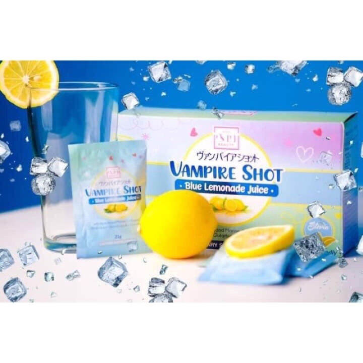 Vampire Shot Blue Lemonade Juice by PSPH Beauty - Dietary Supplement 15 ...
