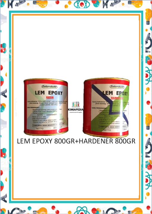 Lem Besi / Set Epoxy Resin Adhesive 1.7Kg / Epoxi Epoksi Kuning Coklat ...