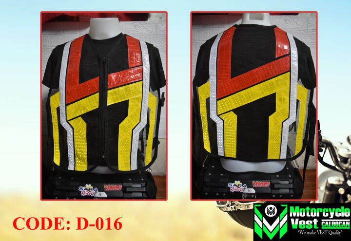D-016 VEST DESIGN (MOTORCYCLE VEST CALOOCAN) | Lazada PH